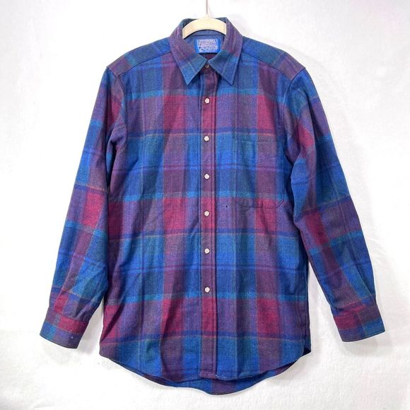 Pendleton | Shirts | Vintage Pendleton Shirt Men Small Blue Red 0 ...